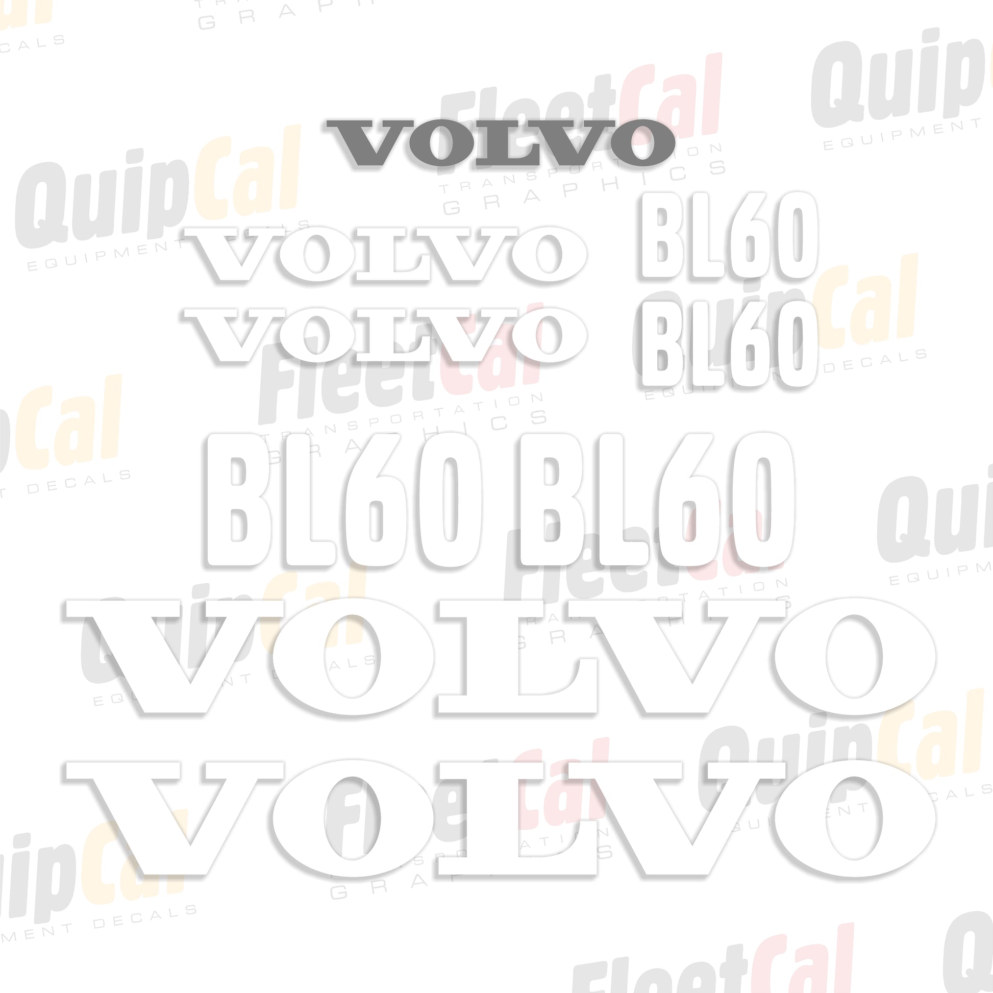 Volvo BL60 Backhoe Marking Decal Set – Truck and Equipment Decals