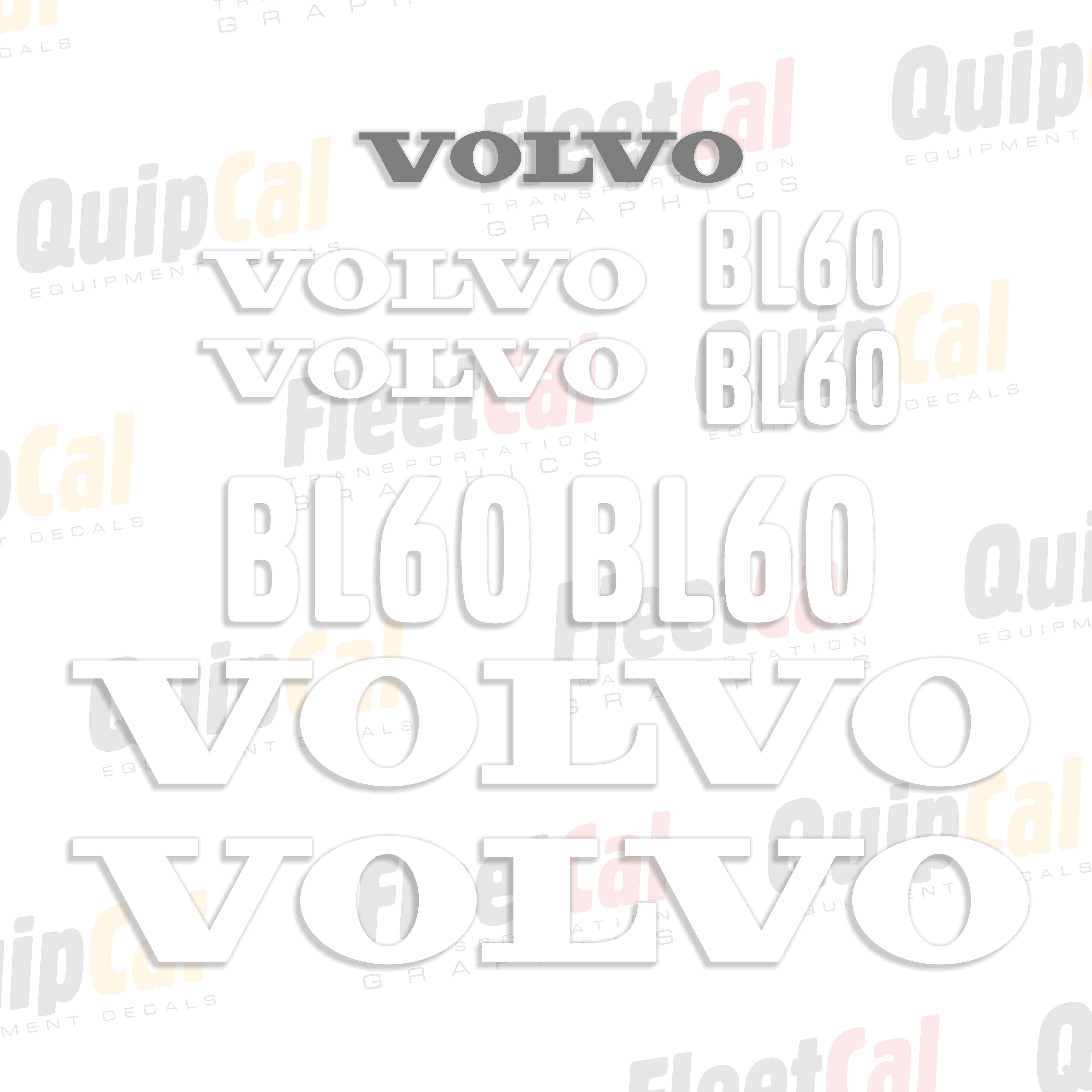 Volvo BL60 Backhoe Marking Decal Set – Truck and Equipment Decals