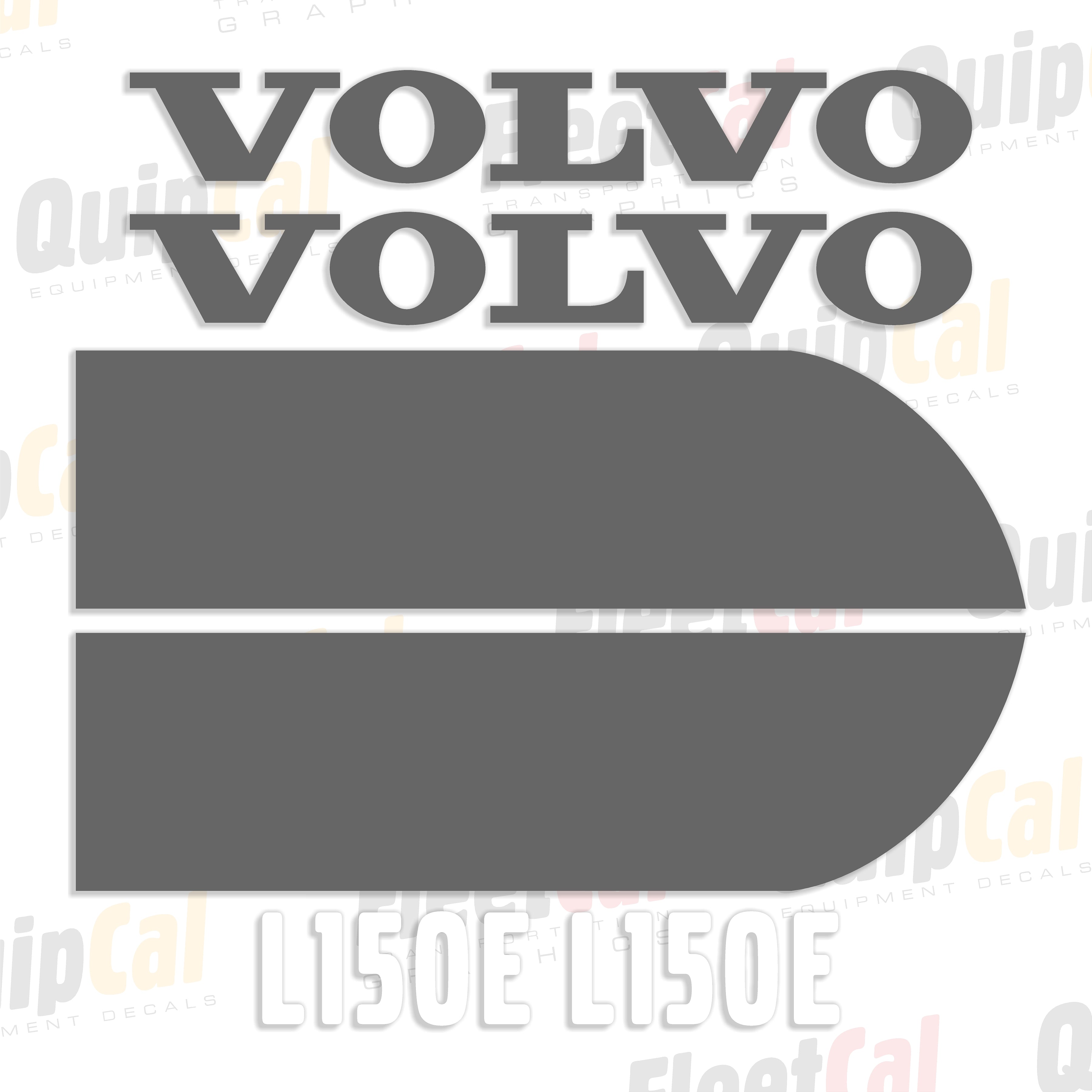 Juego de calcomanías para marcar cargadoras de ruedas Volvo L70E ...