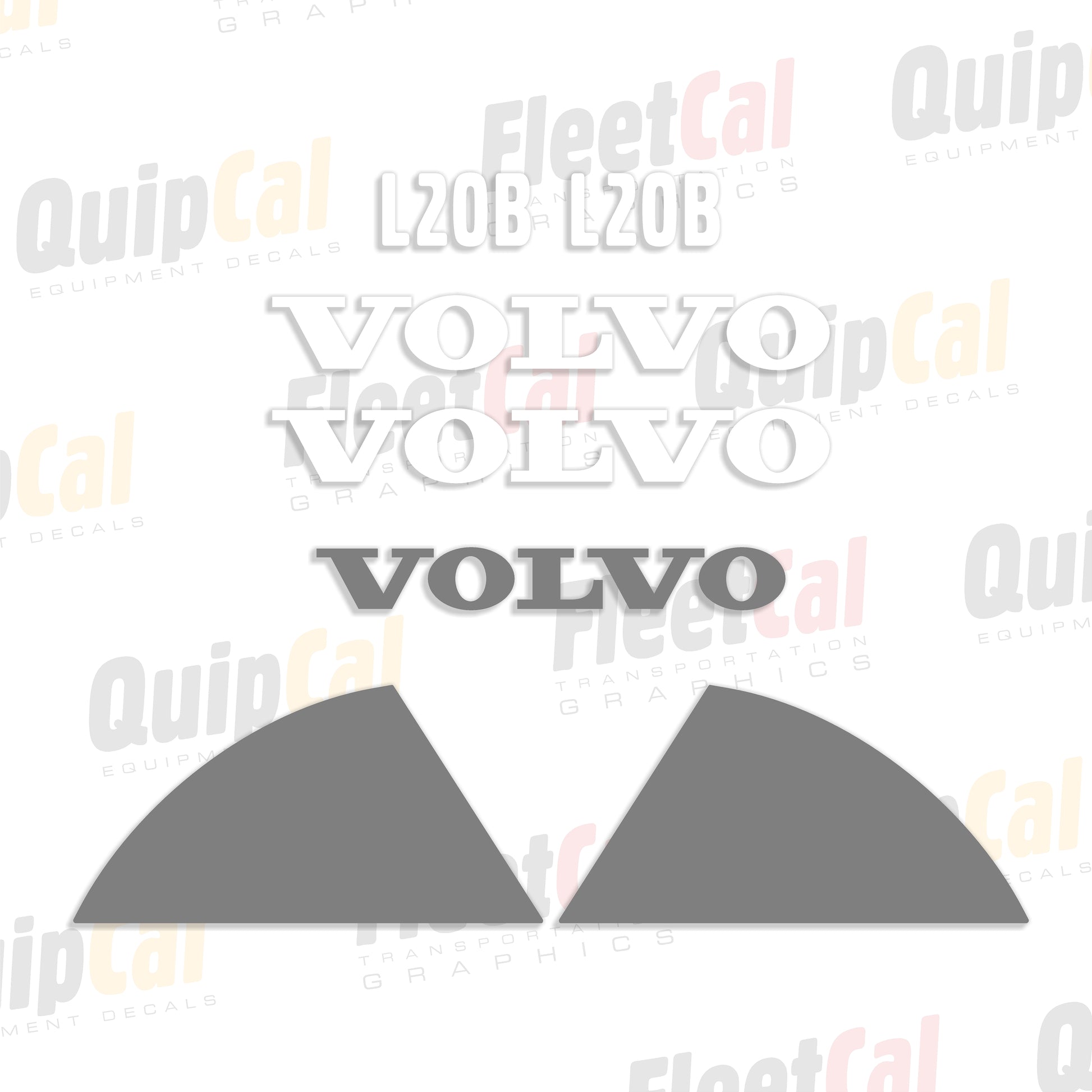 Volvo L20B Wheel Loader Marking Decal Set – Truck and Equipment Decals