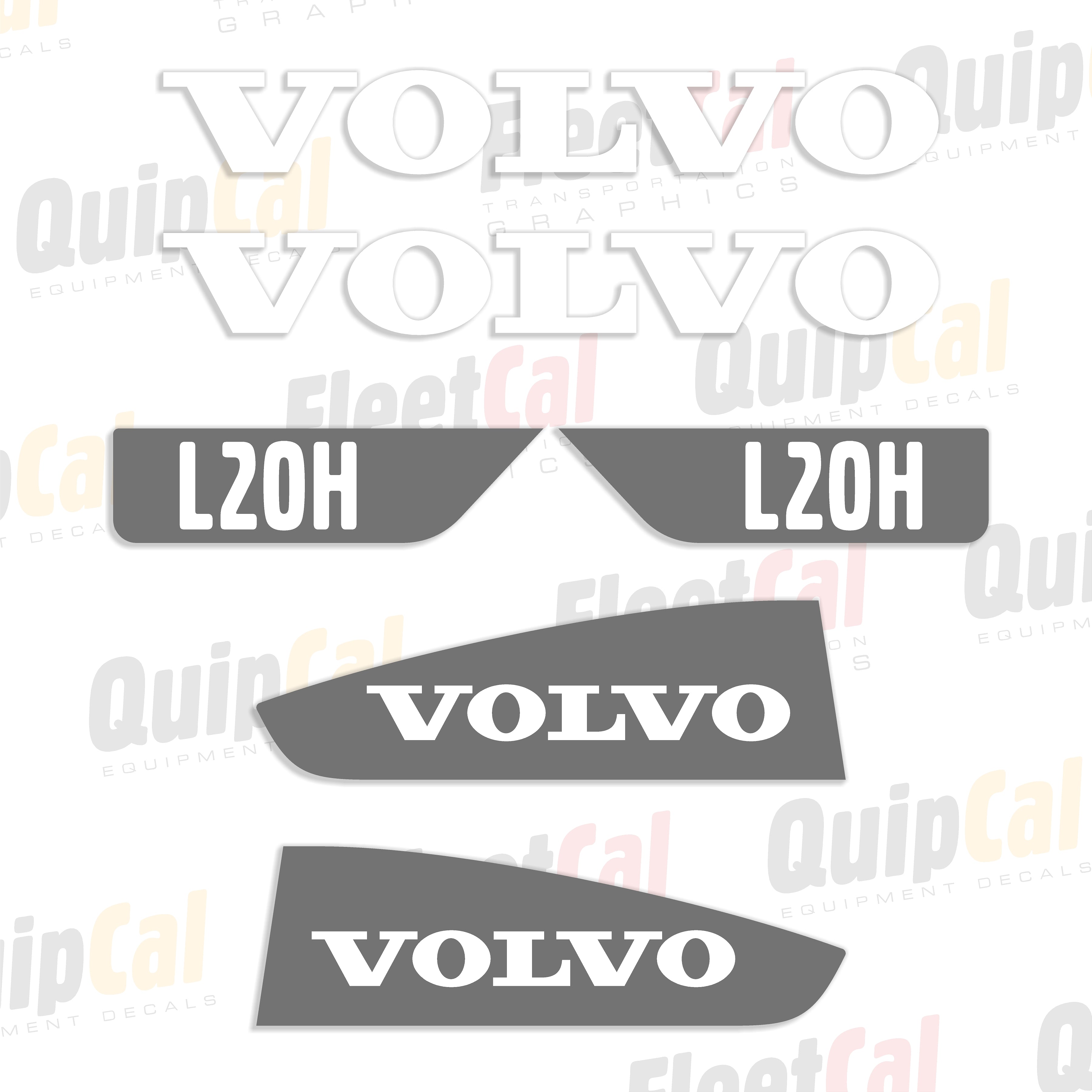 Volvo L20H Wheel Loader Marking Decal Set – Truck and Equipment Decals