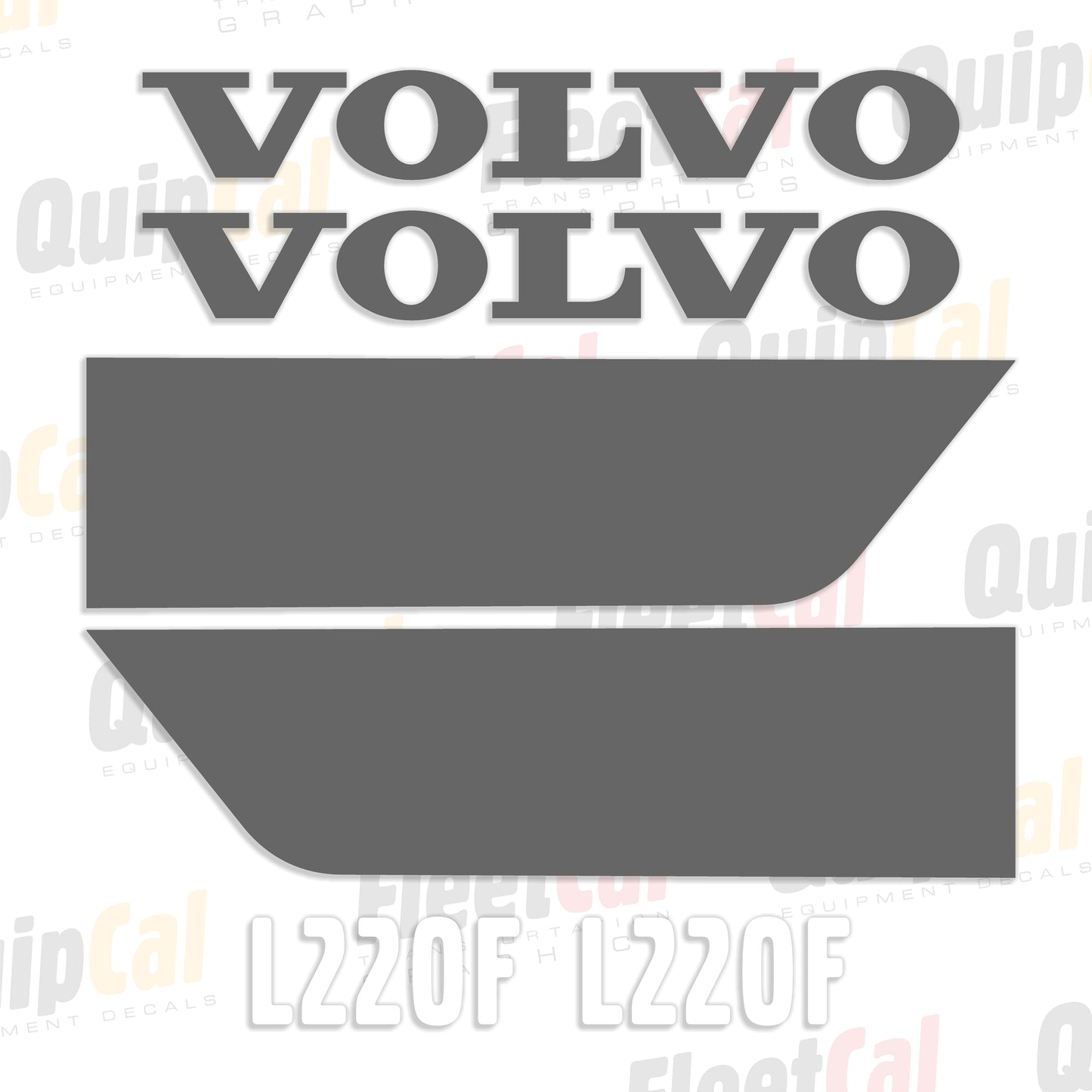 Volvo L220F Wheel Loader Marking Decal Set – Truck and Equipment Decals