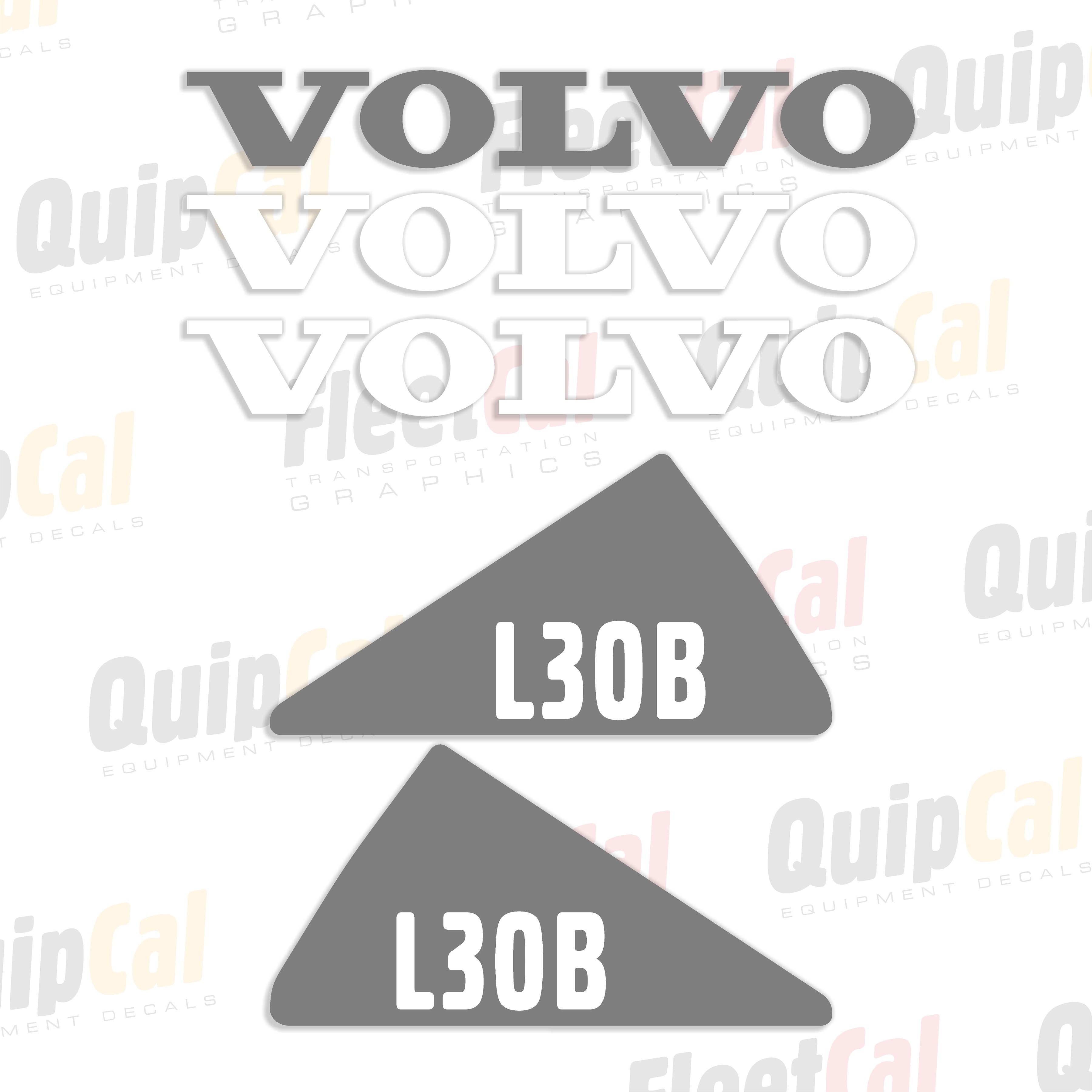 Volvo L30B Wheel Loader Marking Decal Set – Truck and Equipment Decals