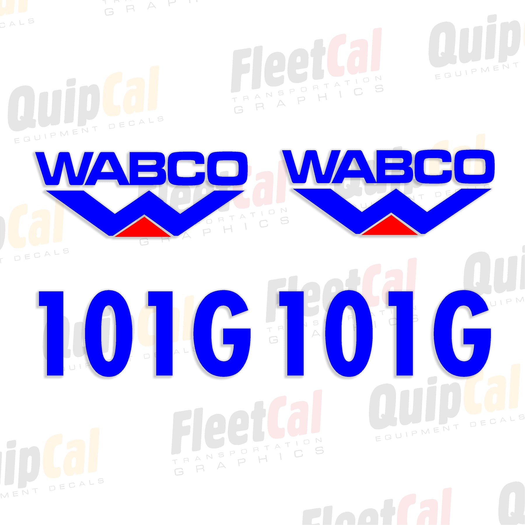 Wabco 101G Motor Scraper Marking Decal Set – Truck and Equipment Decals