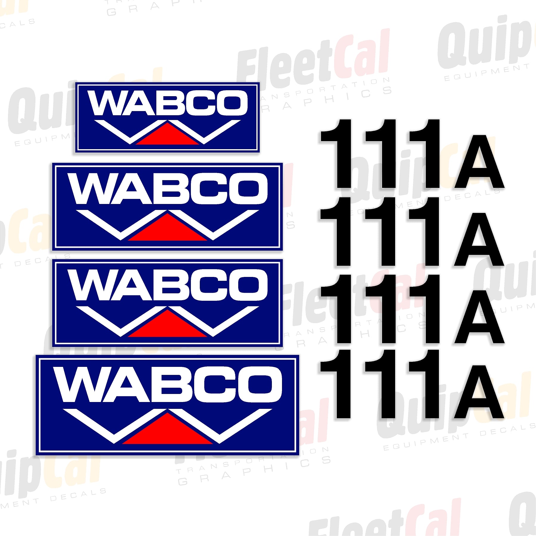 Wabco 111A Motor Scraper Marking Decal Set – Truck and Equipment Decals