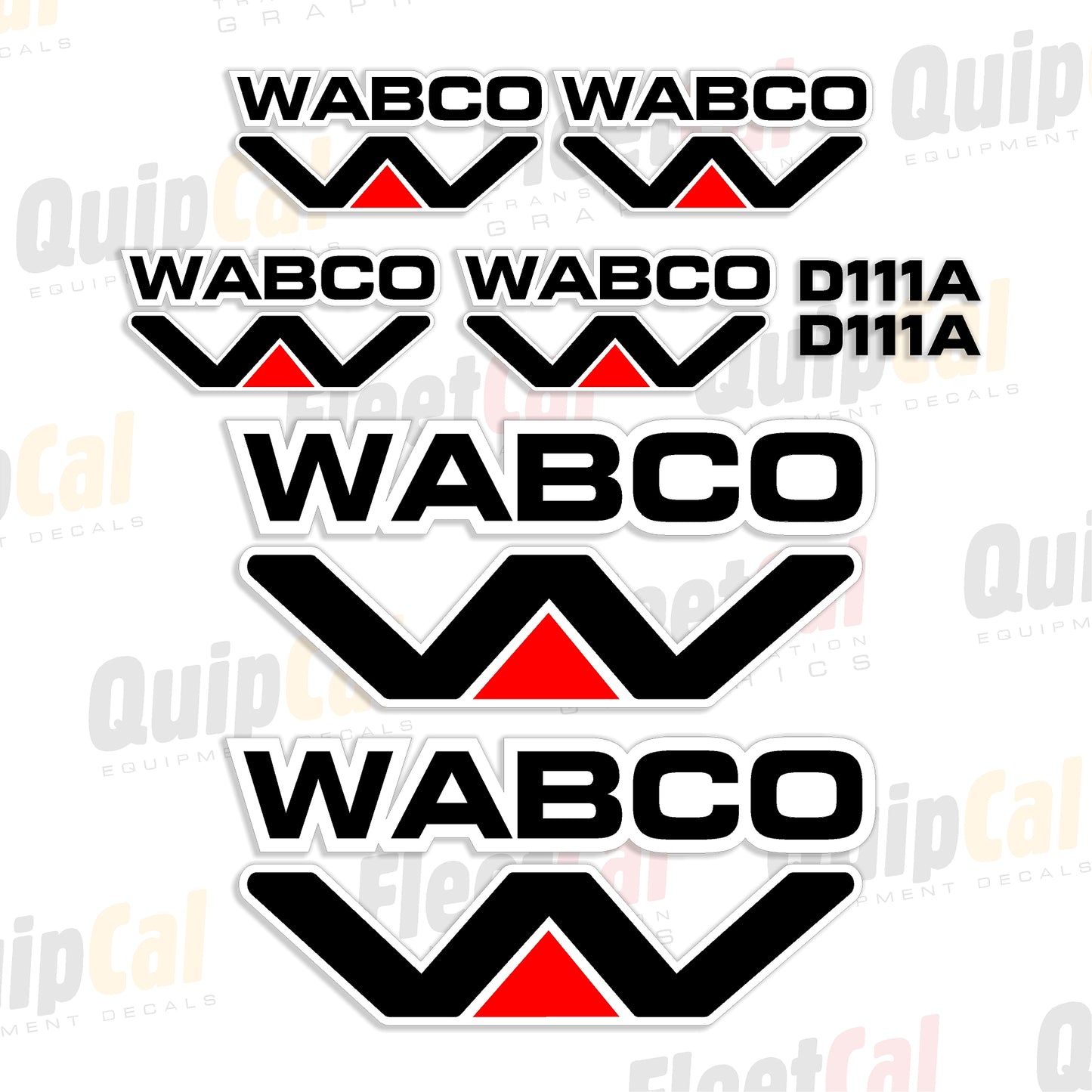 Wabco D111A Motor Scraper Marking Decal Set – Truck and Equipment Decals