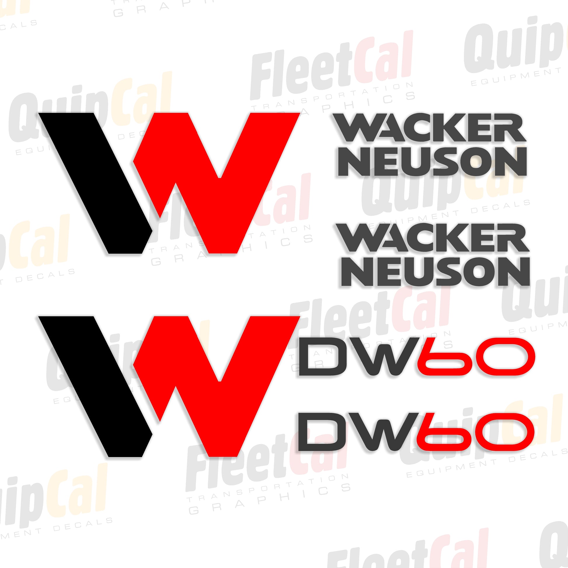 Wacker Neuson DW60 Wheel Dumper Late Model Marking Decal Set – Truck ...