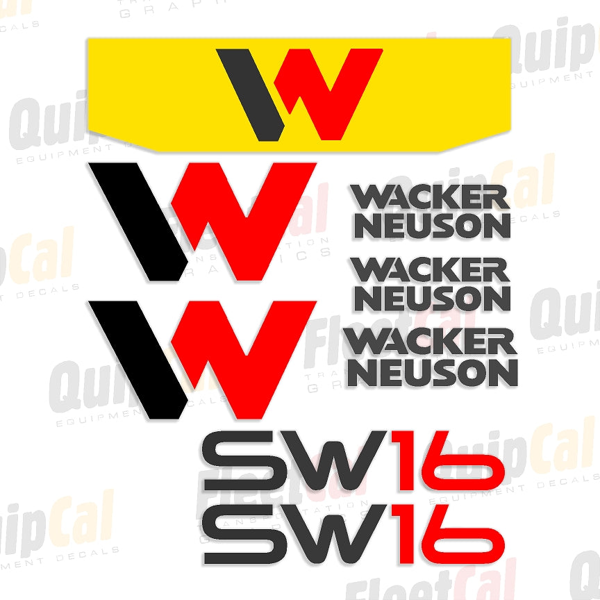 Wacker Neuson SW16 Skid Loader Marking Decal Set – Truck and Equipment ...