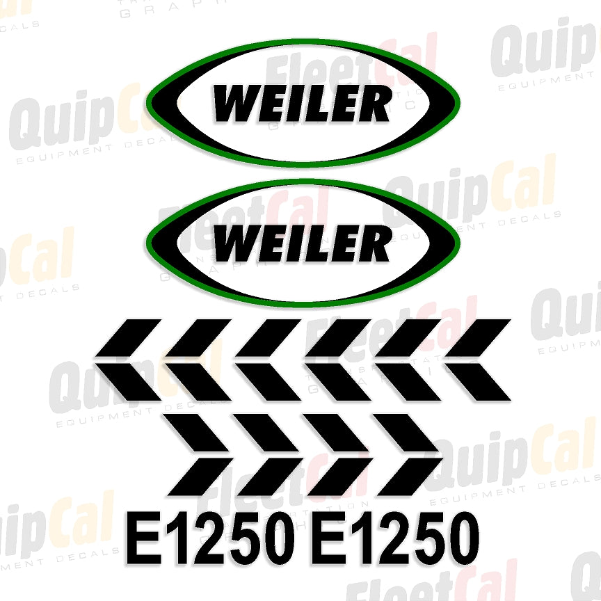 Weiler E1250 Material Transfer Vehicle Marking Decal Set – Truck and ...