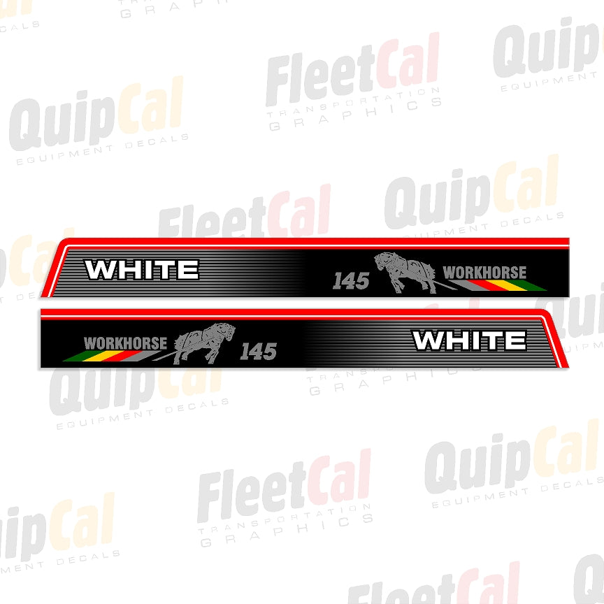 White 145 Workhorse Marking Decal Set – Truck and Equipment Decals
