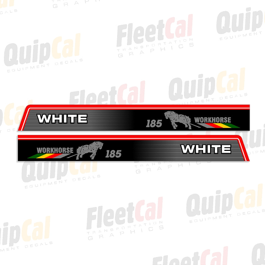 White 185 Workhorse Marking Decal Set – Truck and Equipment Decals