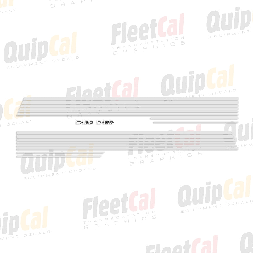 White 2-180 Marking Decal Set – Truck and Equipment Decals
