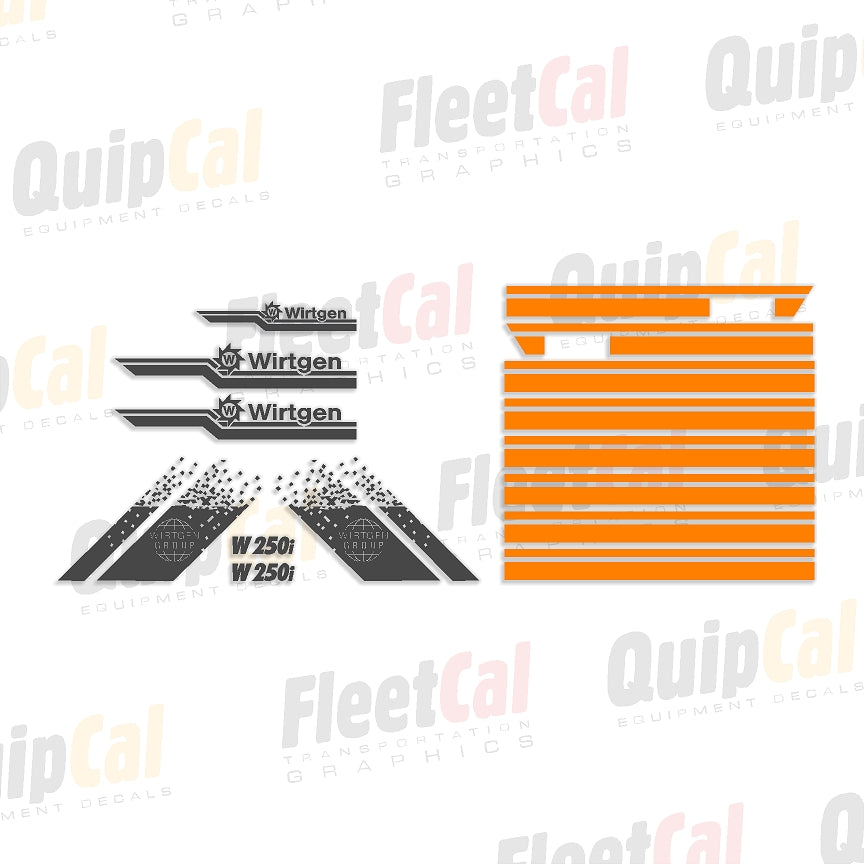 Wirtgen W250i Asphalt Milling Machine Marking Decal Set – Truck and ...