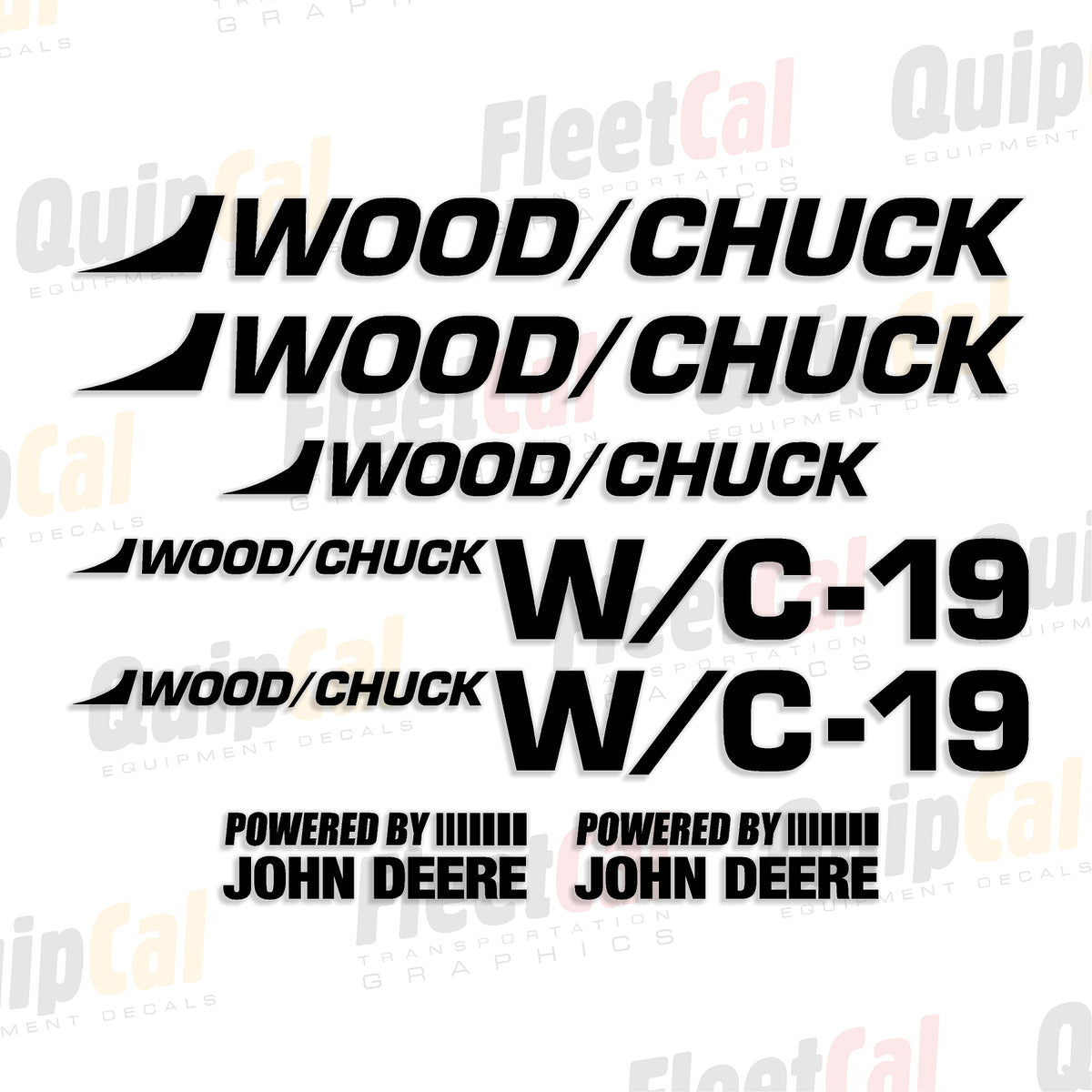 Woodchuck W/C-19 Chipper Decal Set – Truck and Equipment Decals