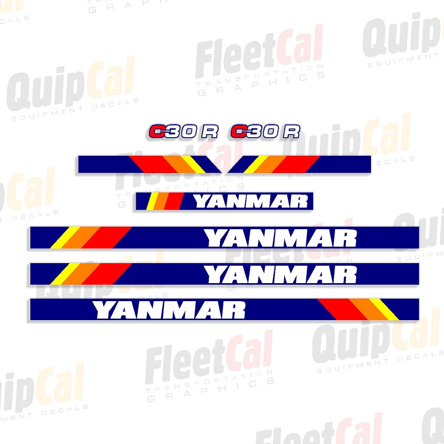 Yanmar C30R Crawler Dump Marking Decal Set – Truck and Equipment Decals