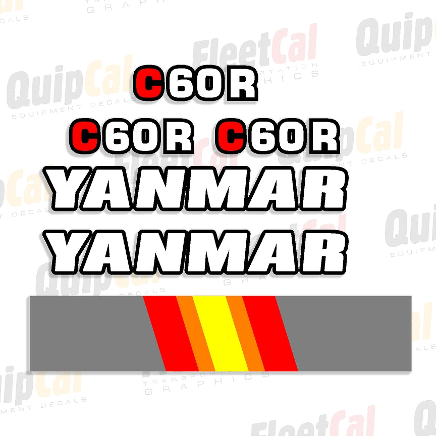 Yanmar C60R Crawler Dump Marking Decal Set – Truck and Equipment Decals