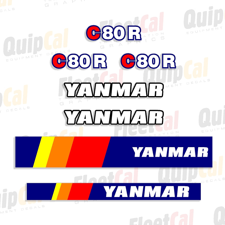 Yanmar C80R Crawler Dump Marking Decal Set - Early Model – Truck and ...