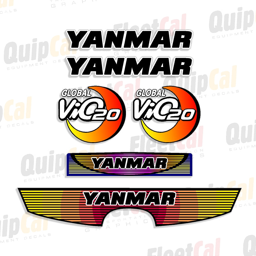 Yanmar Vio 20-3 Global Excavator Marking Decal Set – Truck and ...